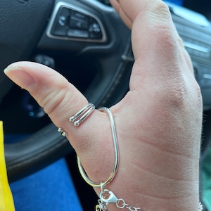 Sterling Silver Spiral Splint Ring Spiral Splint Ring Thumb Splint Ring ...