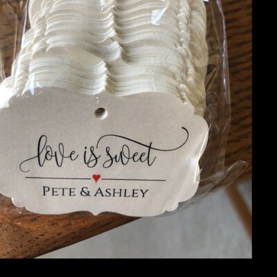 25 Fancy Thank You Tags Gift Tags Wedding Favor Tags - Etsy