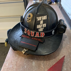 Personalized Leather Fire Helmet Chin Strap - Etsy