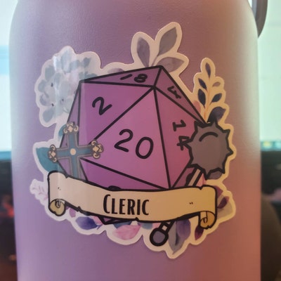 Dnd Vinyl Sticker, Glossy Dice Sticker, D20, Dungeons and Dragons, Dnd ...