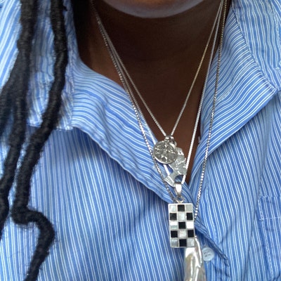 Vintage Sterling Silver Tiny Rolo Chain With Small Flower - Etsy