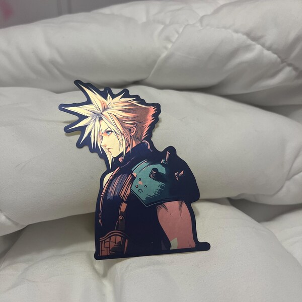 Stylized Cloud Strife Sephiroth Sticker, Final Fantasy 7, FFVII Glossy ...