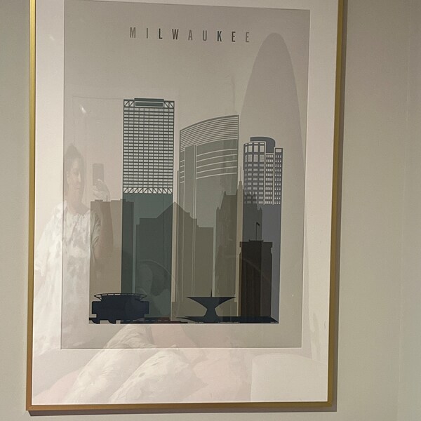 Milwaukee Print, Poster, Wall Art, Wisconsin Milwaukee Skyline, City ...