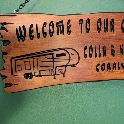 Custom Camping Sign Custom RV Sign Custom Camp Decor Sign Personalized ...