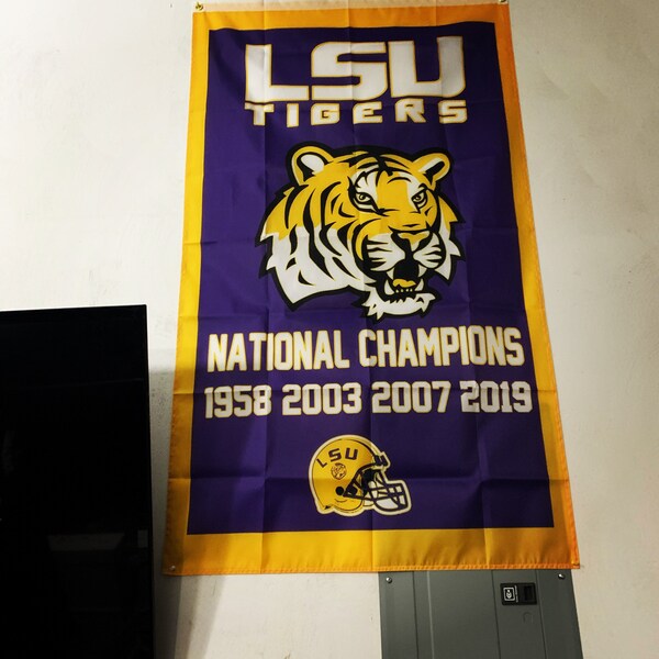 Louisiana State LSU Tigers NCAA National Championship Banner Flag - Etsy