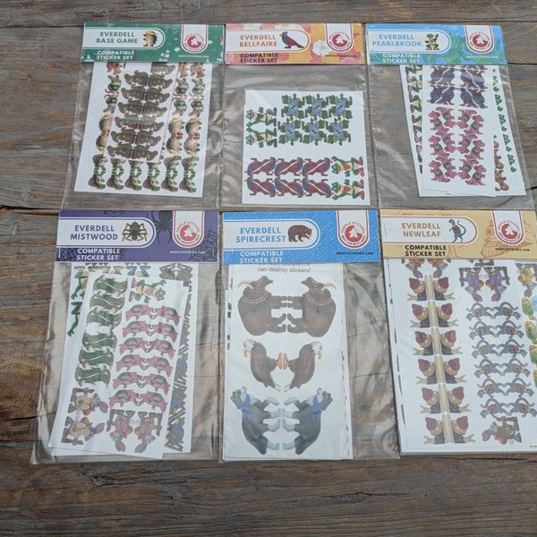 ROOT Underworld Meeple Stickers Upgrade Pack Decals Kit for ROOT ...