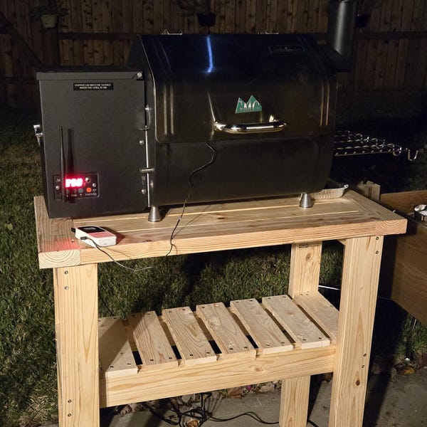 Easy DIY Grill Side Table Woodworking Plans - Etsy