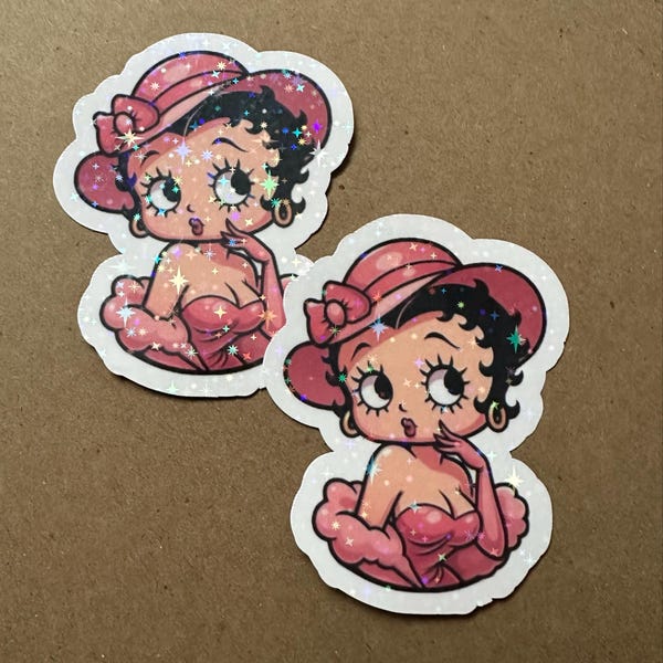 Betty Boop Stickers Buy the Bundle for Discount! Super Cute Sparkles ...
