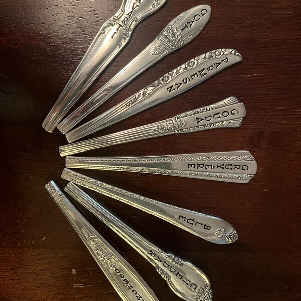 Hand Stamped Metal Labels, Custom Personalized Tags - Etsy