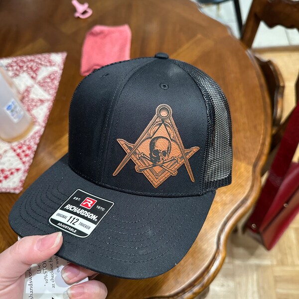 Masonic Freemasonry Set of 3 Wood and Leather Bookmarks Custom ...