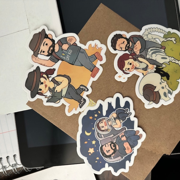 The Last of Us Part 2- TLOU Stickers (joel and Ellie) - Etsy