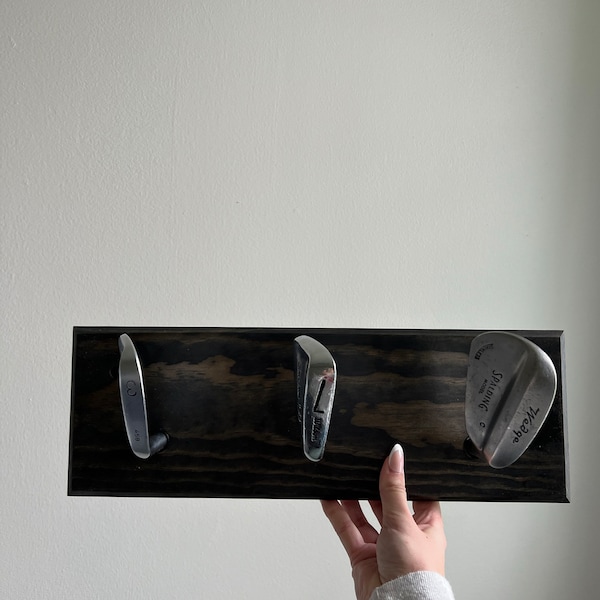 Unique Golf Gift for Him Hanger of Golf Irons Clothes Hanger Unique ...