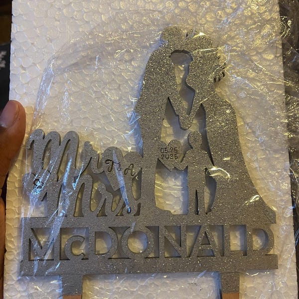 Custom Family Cake Topper With Boy,personalized Family Wedding Topper ...