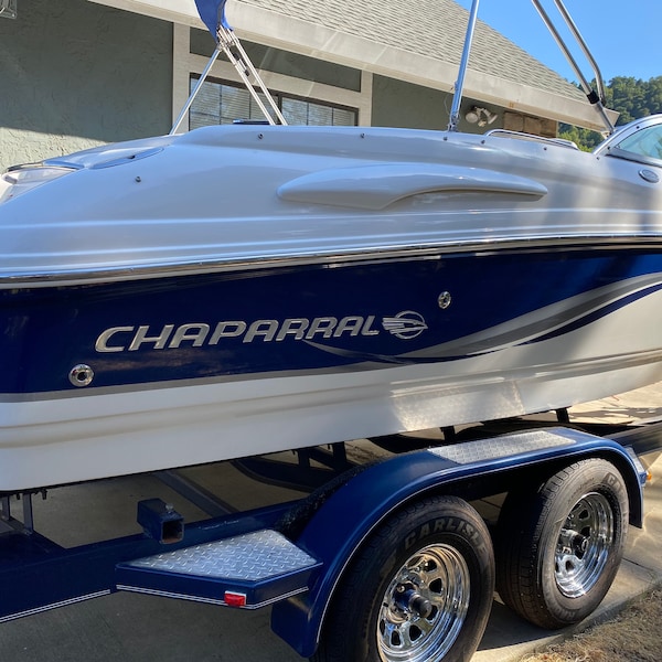 Chaparral Boat Emblems 30" Chrome + FREE FAST Delivery DHL Express ...