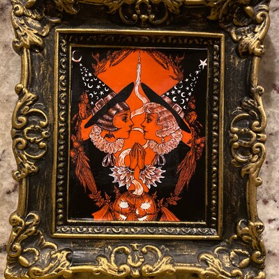 The Witching Hour Art Print Witch Art Gothic Art Samhain - Etsy