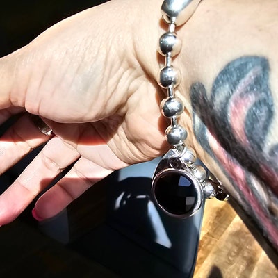 Womens Matte Black Double Line Minimal Ring, Jet Black Stacking Ring ...