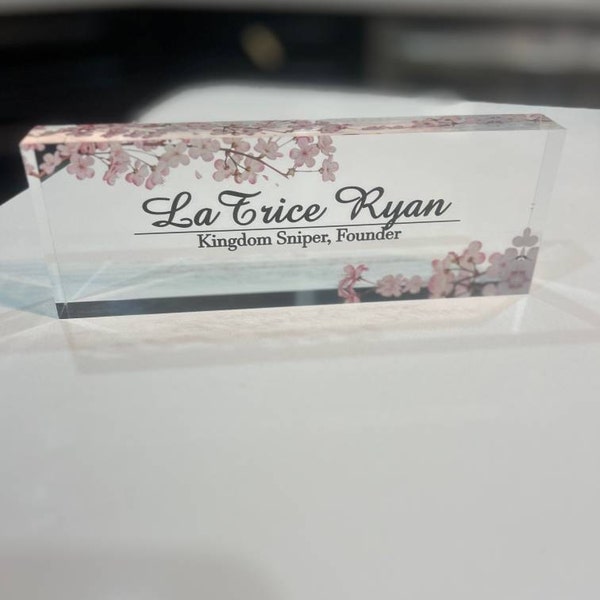 Graduation Gift Name Plate, Personalized New Job Gift, Desk Name Plate ...