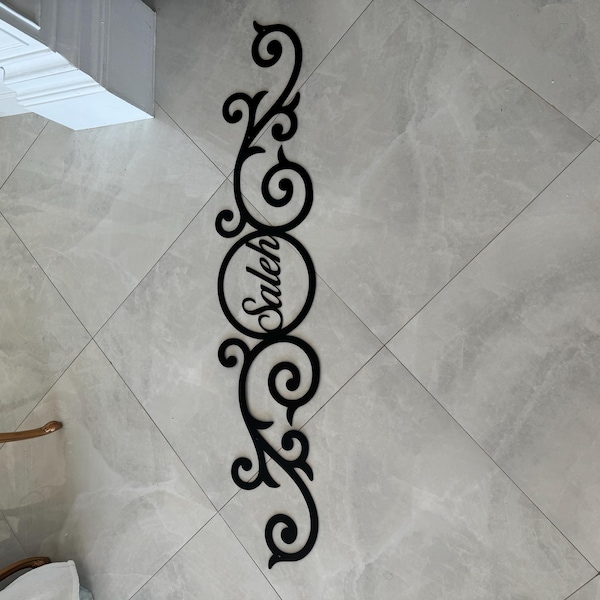 Monogram Metal Scroll | Metal Home Decor | Metal Wall Decor | House ...