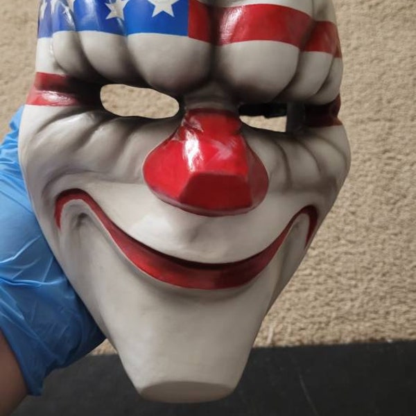 Dallas Mask From Payday2 Replica, Clown Mask, for Gamer and Cosplay ...