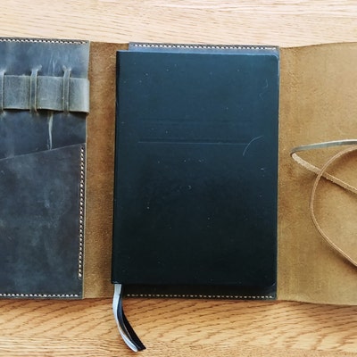 Personalized Leather Cover Case for A5 Bullet Journal Rustic Real ...