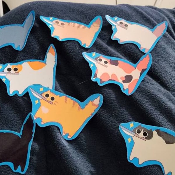 Danger Kitty Sticker / Cat Sticker / Vinyl Sticker / Journaling ...