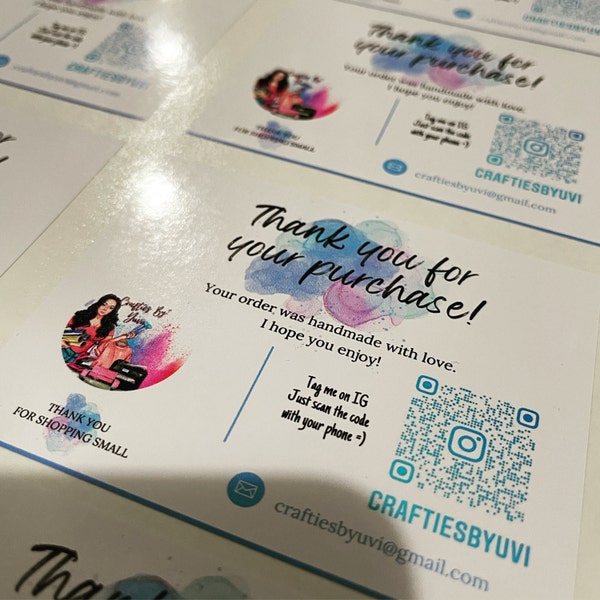 Business Thank You Card Template, Editable Template, Printable Small ...