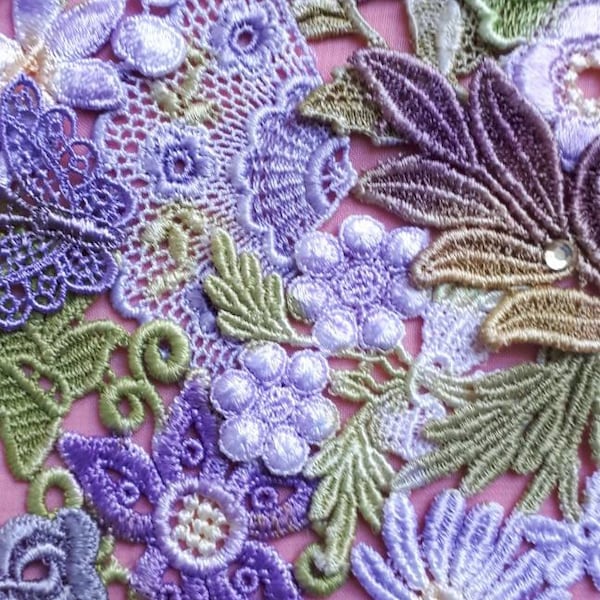 Mixed Venise Lace Kit, Crazy Quilt Lace, Junk Journal Lace, Hand Dyed ...