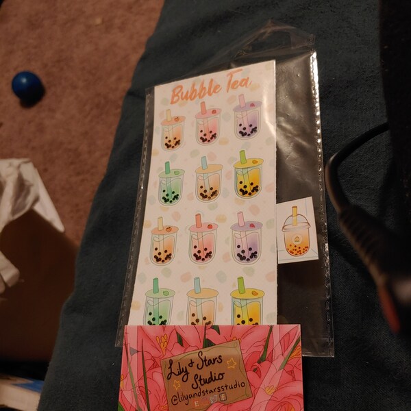 Bubble Tea Stickers Pastel Rainbow Colors Cute Boba Kawaii Aesthetic ...