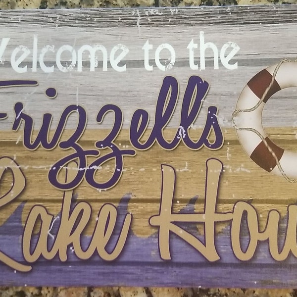 Lake House Sign - Custom, Vintage, Personalize Tin Sign - Etsy