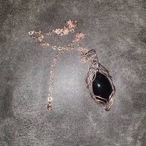 Red Flash Labradorite Gemstone Pendant Copper Wire Wrapped Pendant ...