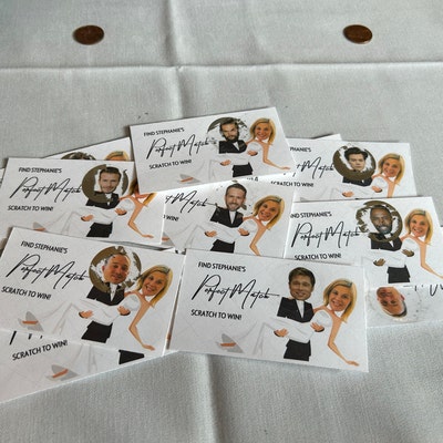 Bridal Shower Scratch off Game Perfect Match Personalized - Etsy