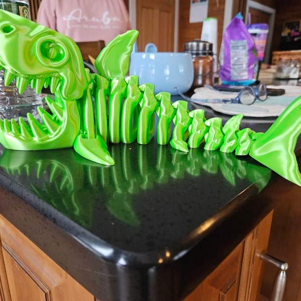 Articulated/flexible Skeleton Shark Toy, Flexi Factory Authorized ...