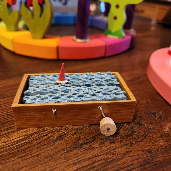 Ship in a Bottle Kinetic Sculpture Desk Art Gift for Sailor Fidget ...