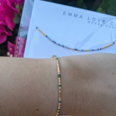 Black and Gold String Bracelet/ Minimalist Bracelet / - Etsy