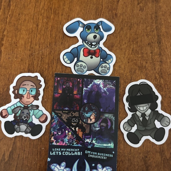 The Walten Files - Vinyl Stickers - Bon, Banny, Sha, Boozoo, Billy ...