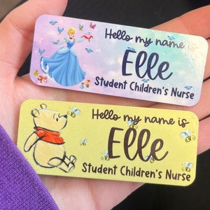 Wild Flower Name Badge Name Badge for Nurse Midwife Name Badge Student ...