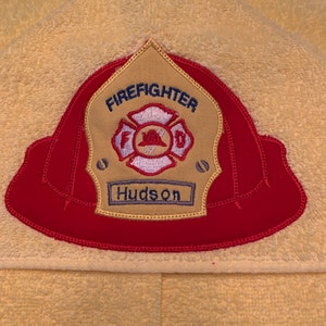 Firefighter Hat Front APPLIQUE Embroidery Design great for Hooded ...