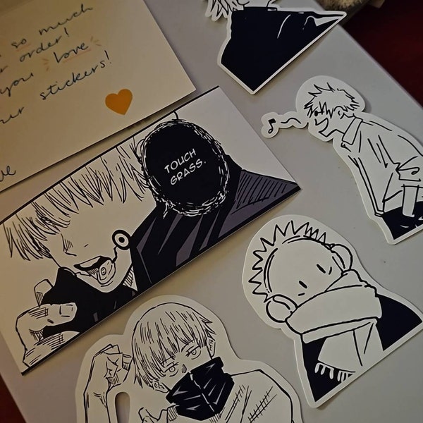 Gojo Satoru Doodle Manga Panel Sticker Jujutsu Kaisen - Etsy
