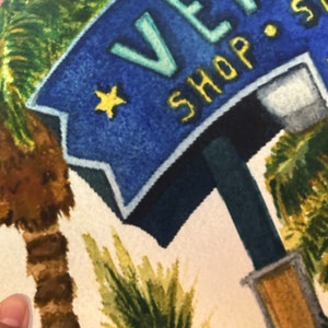 Ritz-carlton Bacara Santa Barbara Bluffs Watercolor Greeting Card Blank ...