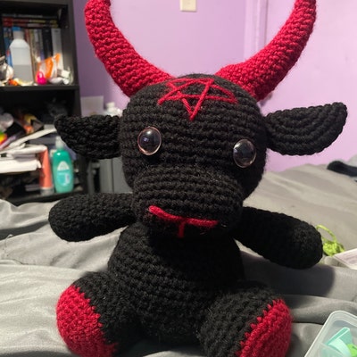 Crochet Voodoo Doll Bunny Devil Bunny Plush 666 Satan - Etsy