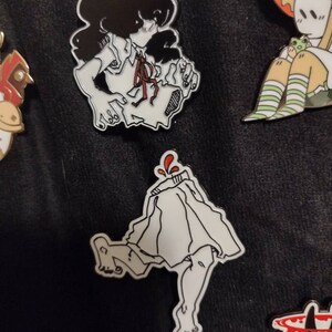 Split Girl Enamel Pin Set 2.5in - Etsy