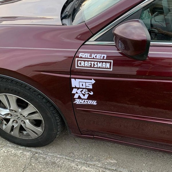 Racing Sponsor Car Motorcycle Decals FREE SHIPPING - Etsy