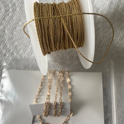 1mm Rolo Chain Matte Gold CH130-MG Choose Your Length - Etsy