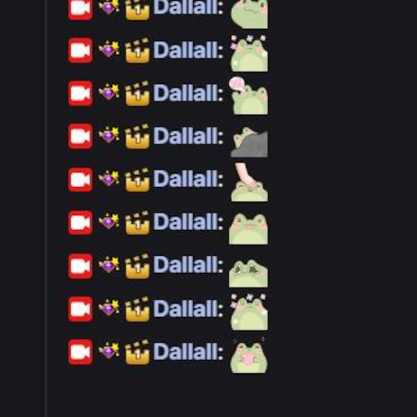 Cute ANIMATED Twitch Emote, Green Moth Emote, UWU Blush Emote, Chibi ...