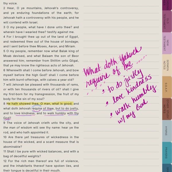 ASV Digital Journaling Bible: Study Templates for Goodnotes (PDF) - Etsy