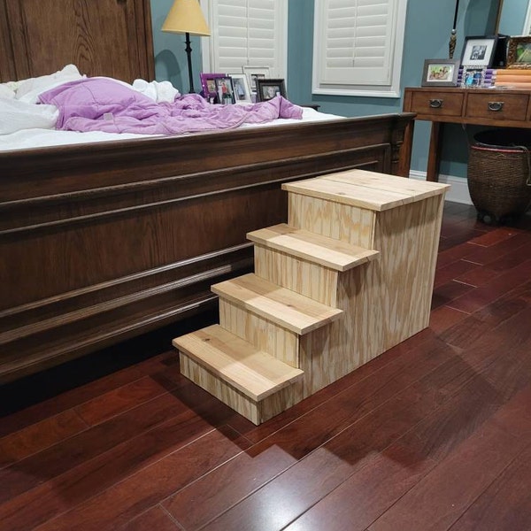 DIY Pet Stairs/steps Plan, Dog Bed Stairs Plan, Dog Bed Steps Plan, Pet ...