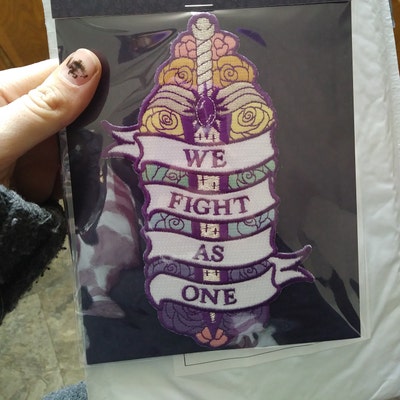 We Fight as One Embroidered Patch - Etsy UK