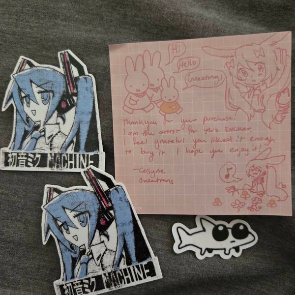 Alien Kasane Teto Sticker Chibi Gnarp Gnarp Ver. - Etsy