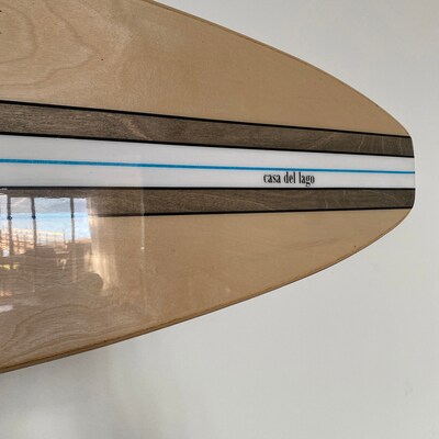 The Bonus Birch Natural Wood Surfboard Wall Art - Etsy