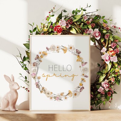Frame Mockup, Easter Spring Frame Mock Up, Easter Frame Mockup, Wood ...